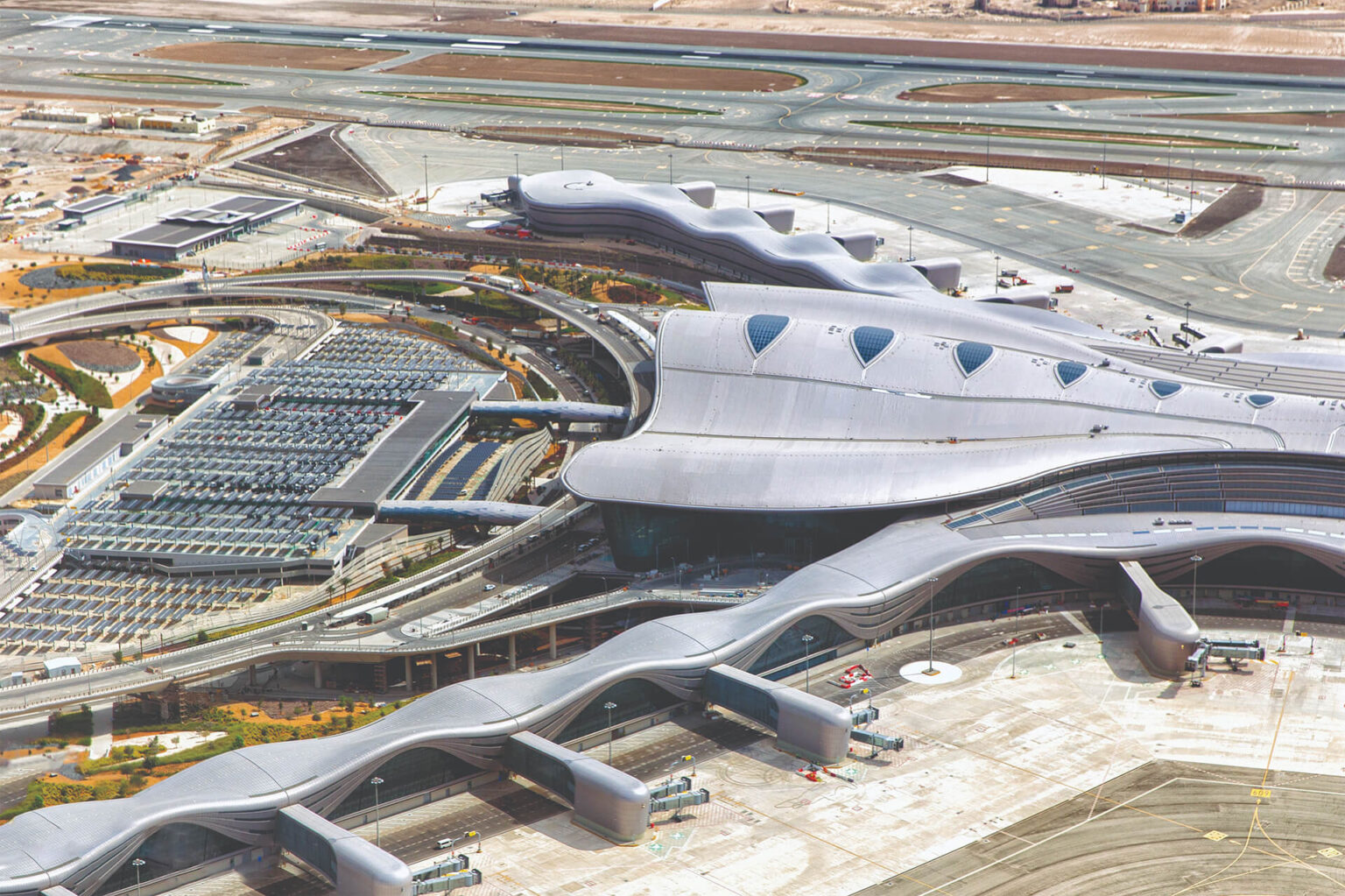 Abu Dhabi International Airport, Midfield Terminal Building | Building ...