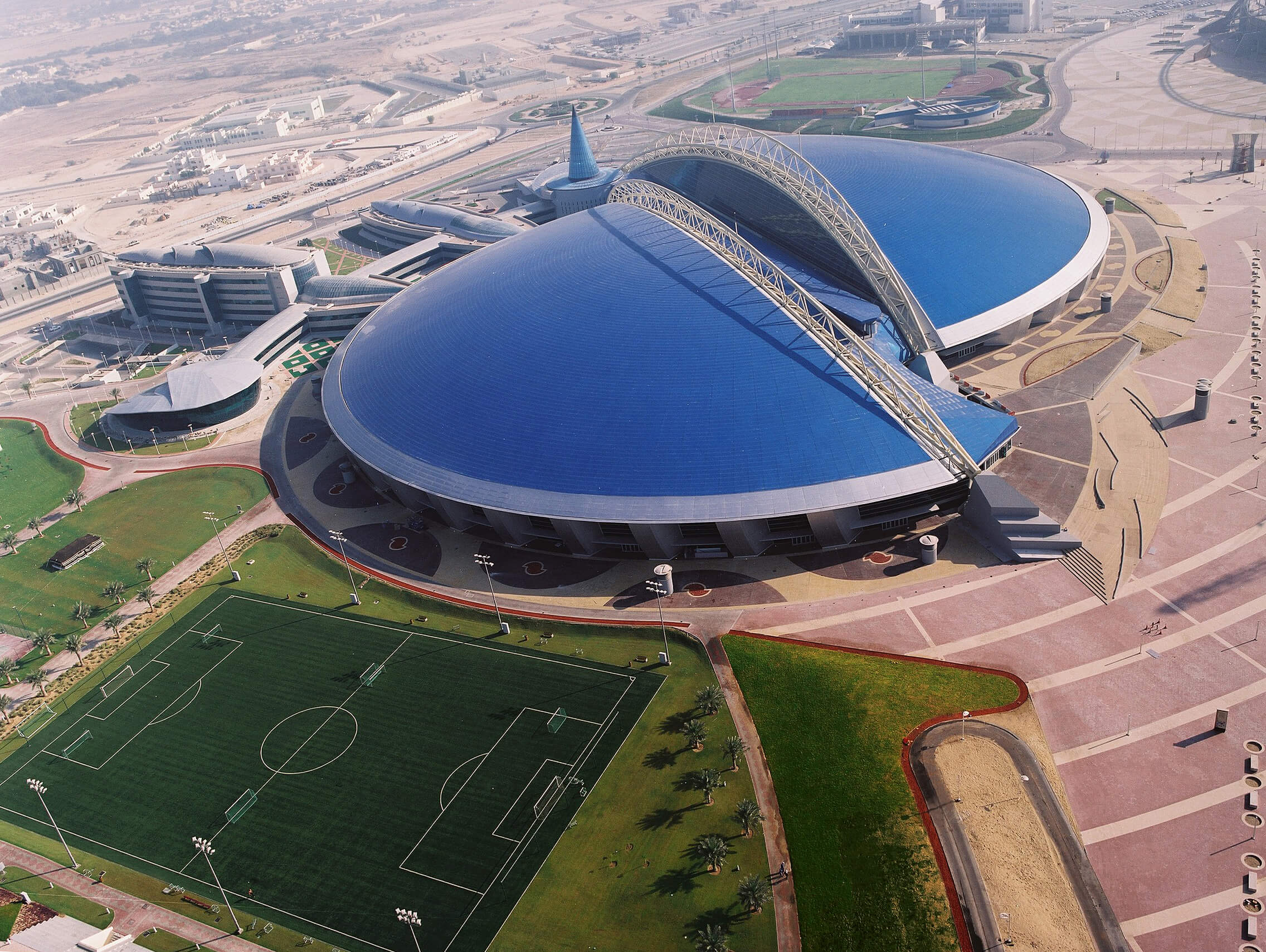 Sports Hall at Khalifa Sports City (Aspire Dome) | Building Legacies ...