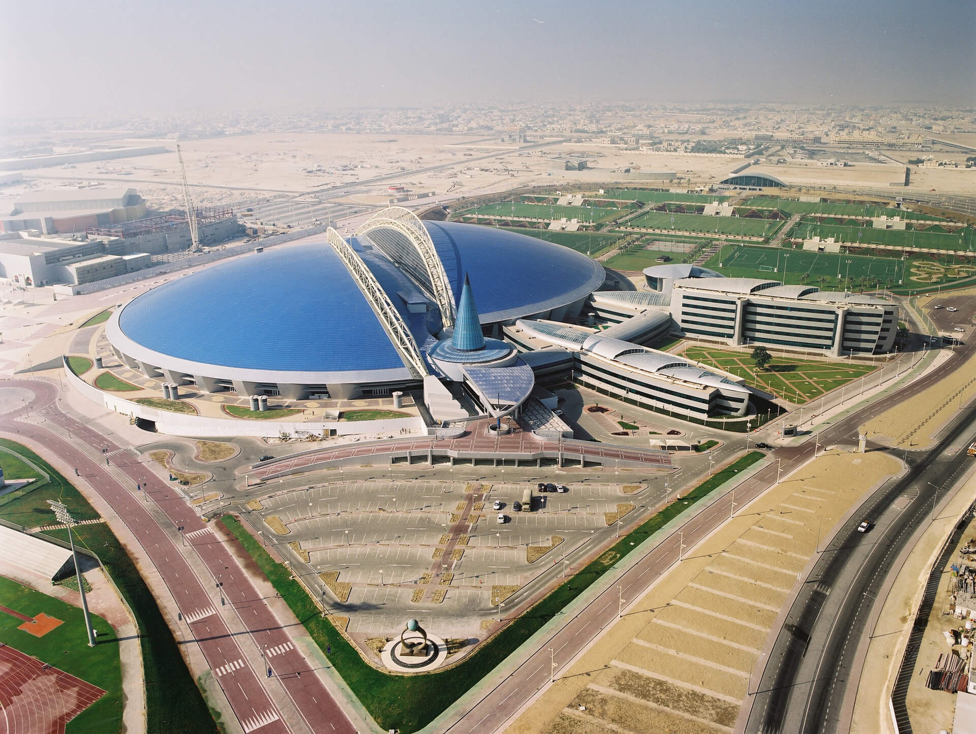 Sports Hall at Khalifa Sports City (Aspire Dome) | Construction Middle ...